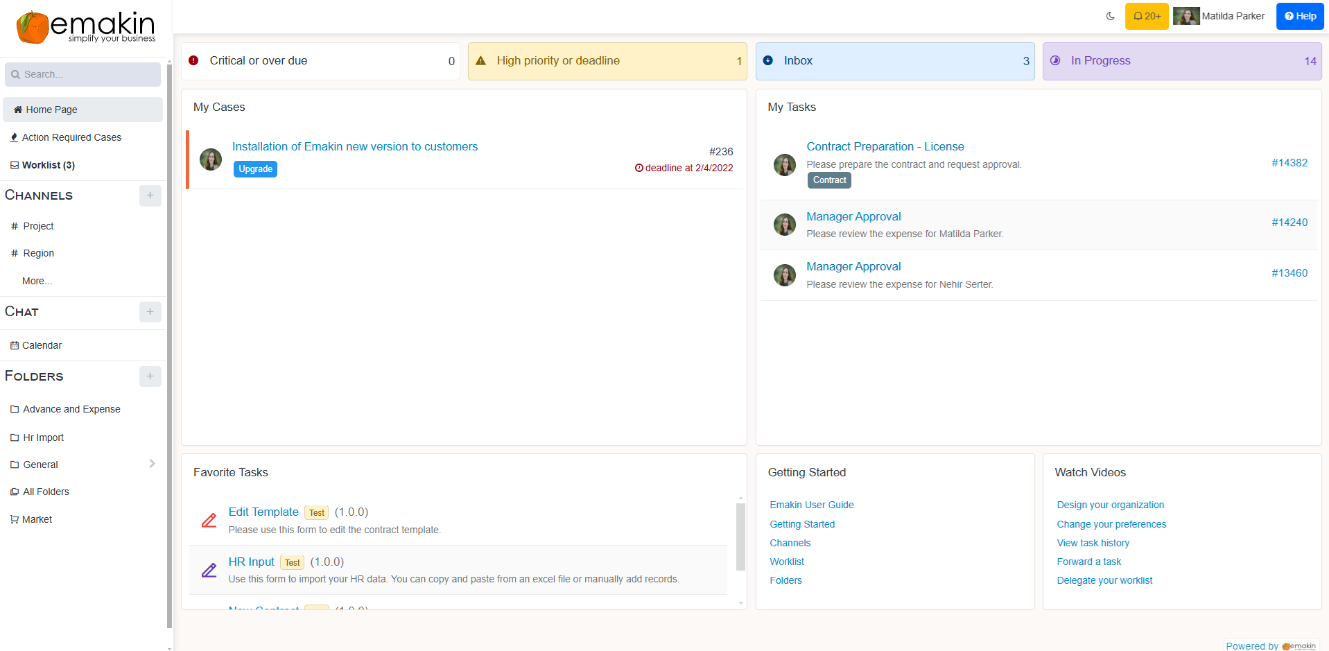 Emakin Homepage - Business Process Management for Enterprises