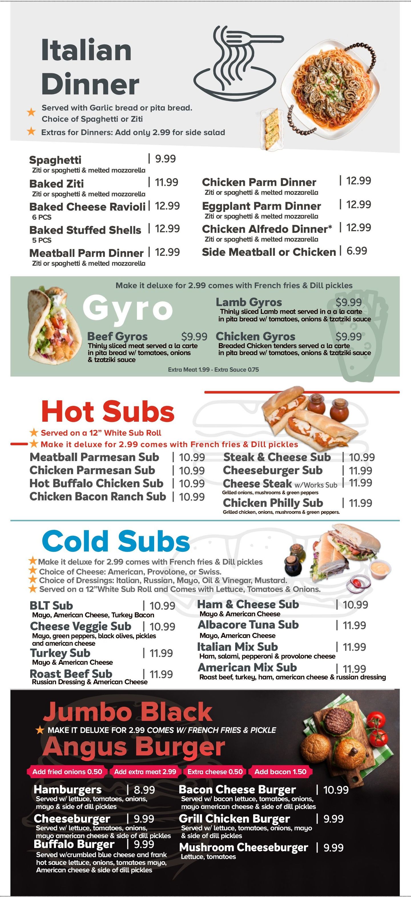 Menu | Westgate Pizza Bella