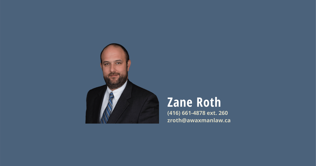 Zane Roth | Legal Team | Aaron Waxman and Associates