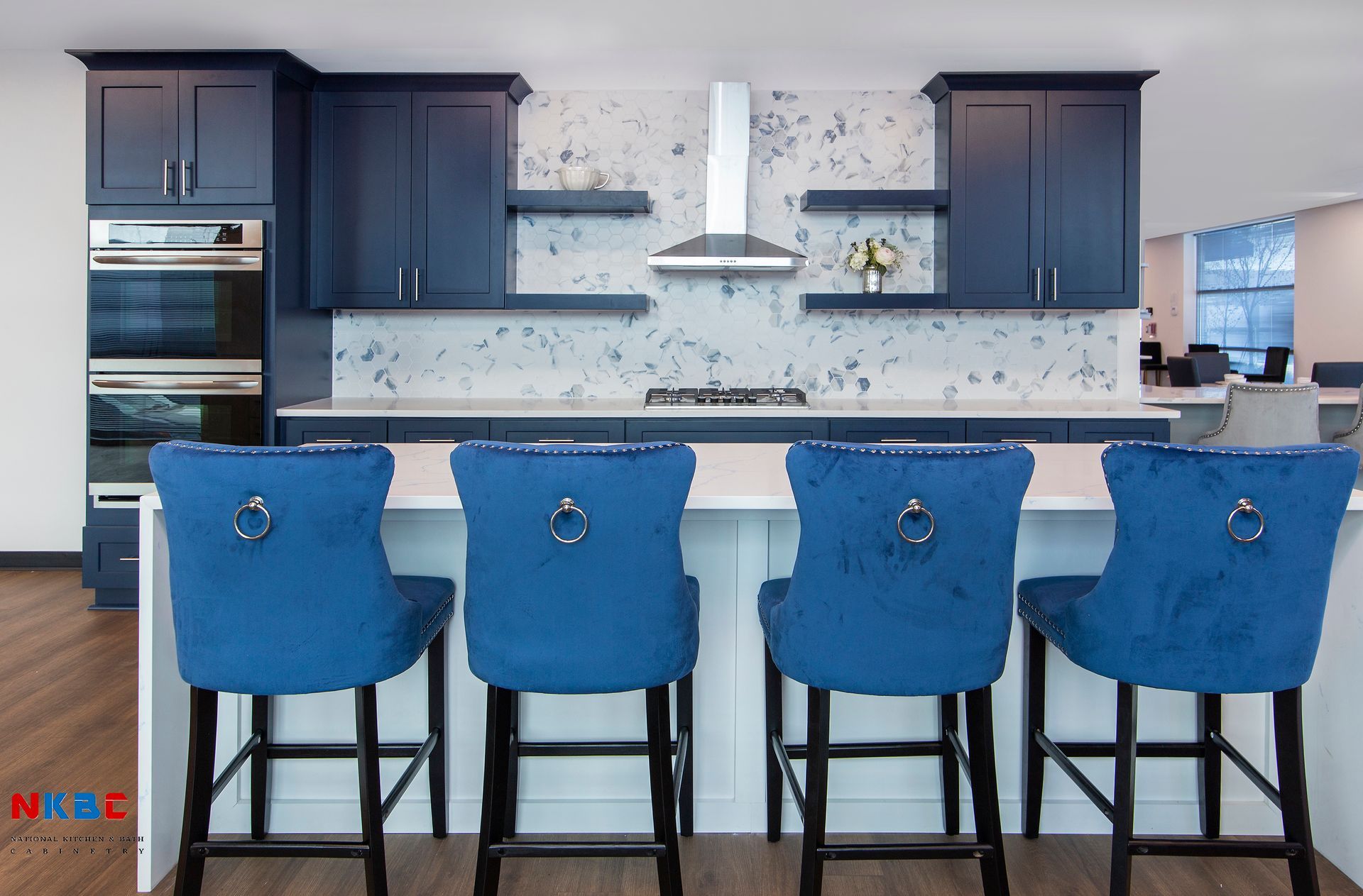 Shaker Blue Cabinets | National Kitchen & Bath Cabinetry Inc