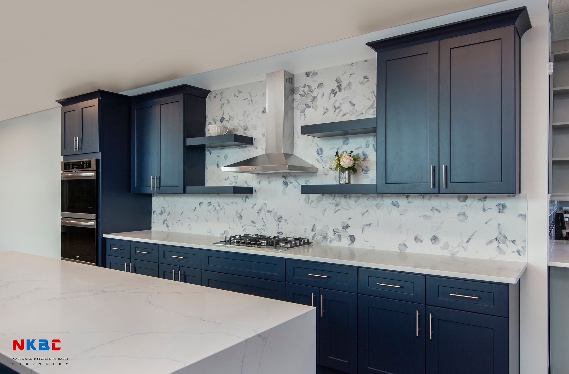 Shaker Blue Cabinets | National Kitchen & Bath Cabinetry Inc