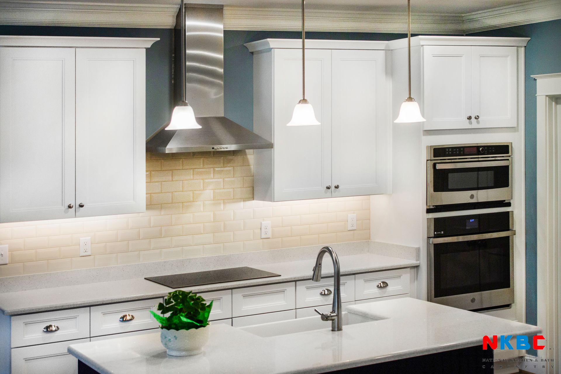 Double Shaker White Cabinets | National Kitchen & Bath Cabinetry Inc