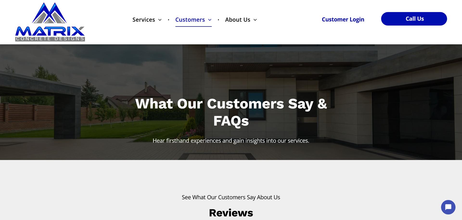 Reviews and FAQs | Reno, NV | Matrix Concrete Designs