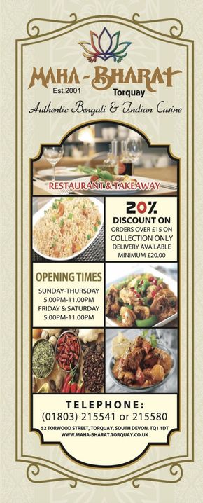 Maha Bharat | Indian Restaurant in Torquay