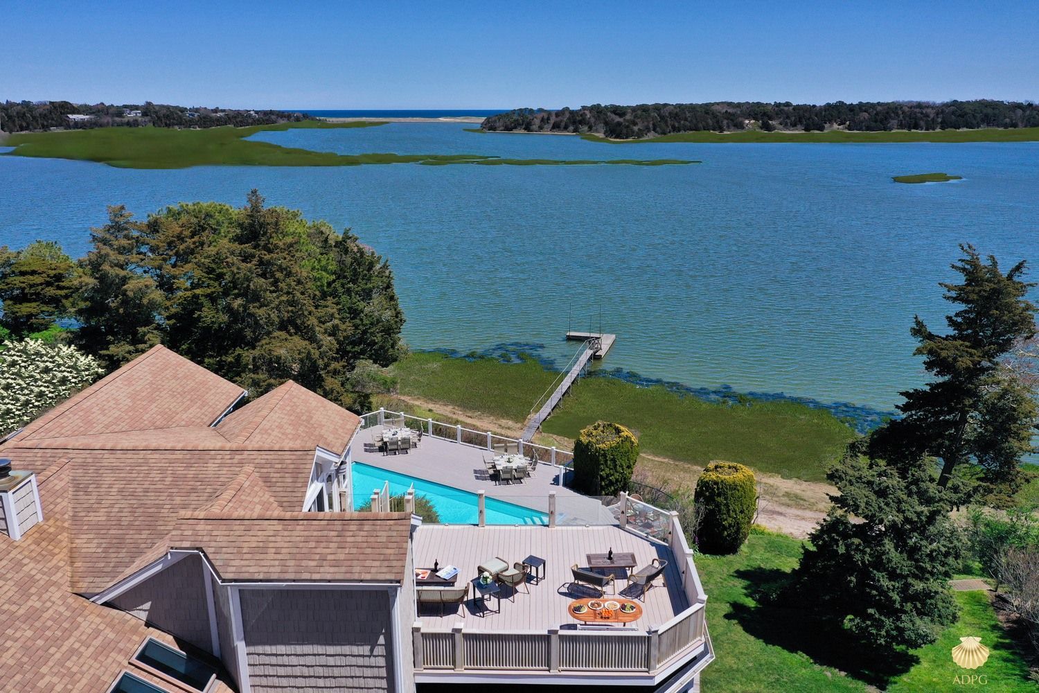 CAPE COD LUXURY WATERFRONT VACATION RENTAL ESTATE|POOL & DOCK|MA, USA