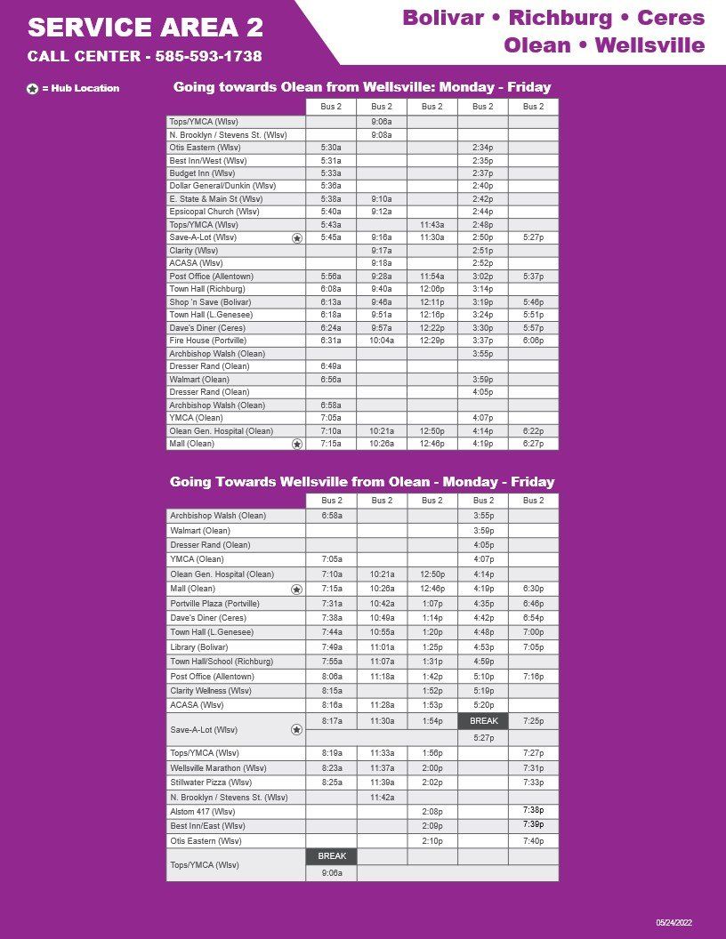 SCHEDULES & MAPS