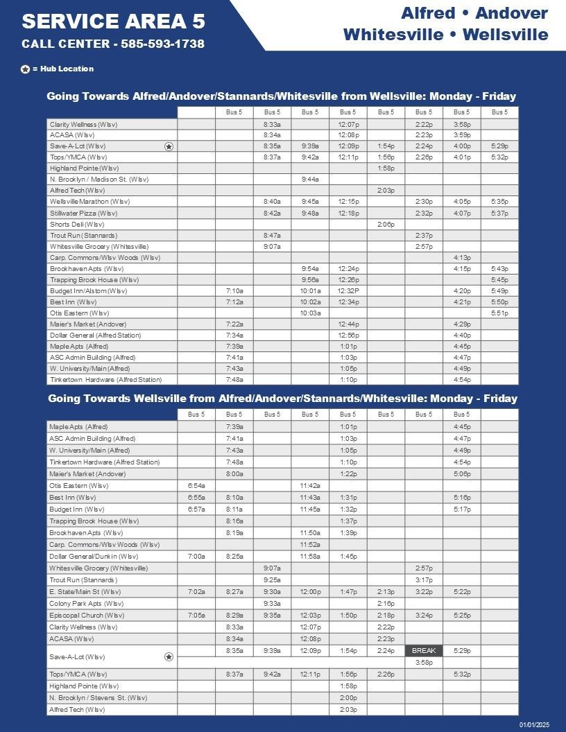 Routes & Schedules