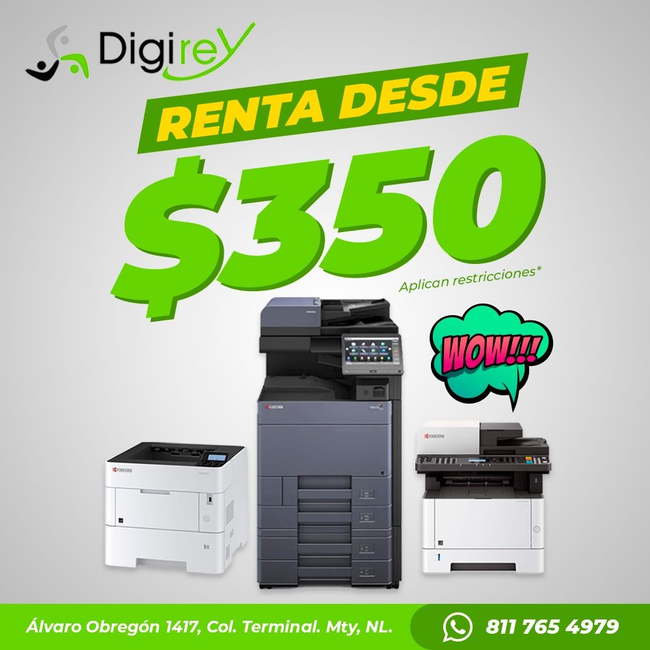 Renta de impresoras multifuncionales en monterrey | Digirey