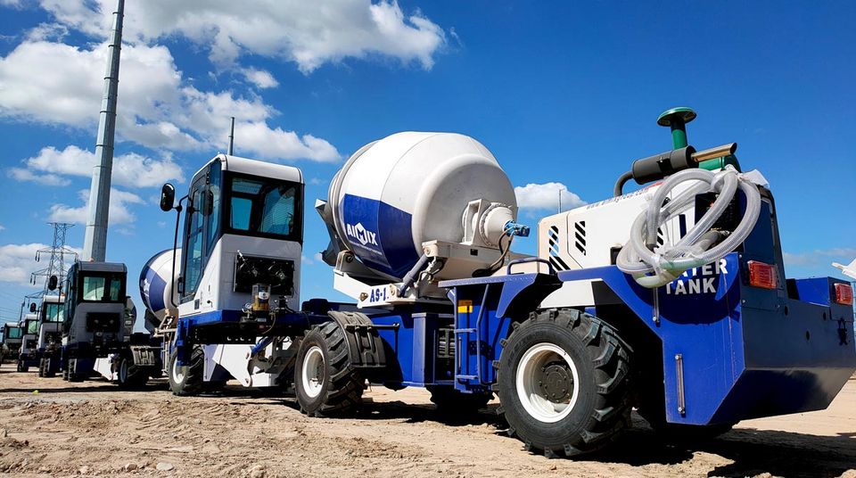 Safe Operation From The Self-Loading Concrete Mixer