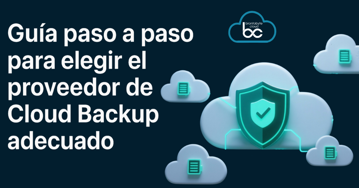 Guía paso a paso para elegir el proveedor de cloud backup adecuado