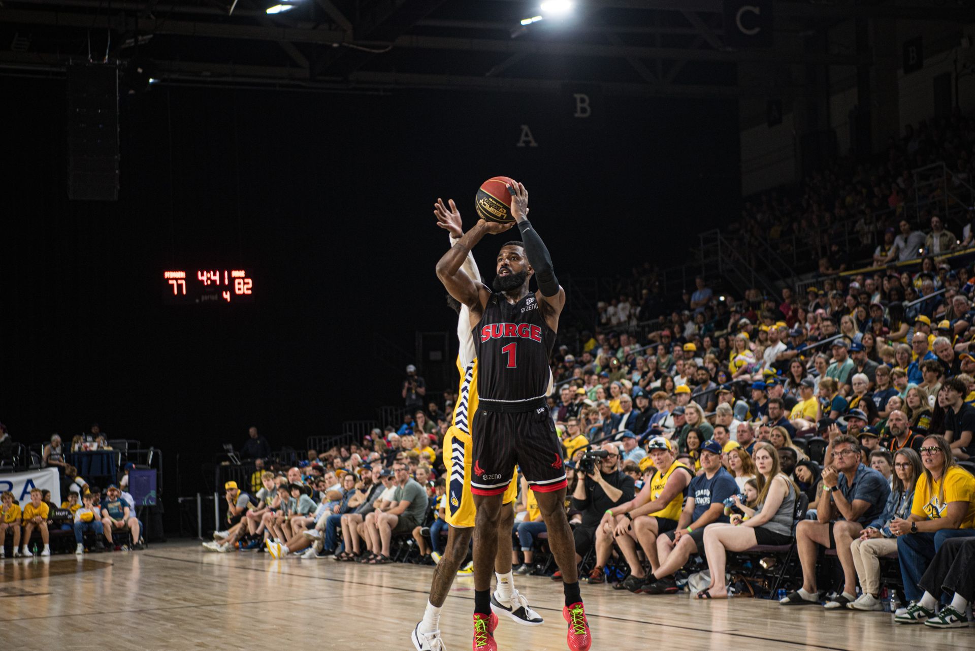 Surge hold Stingers scoreless Target Score Time 91-80 victory