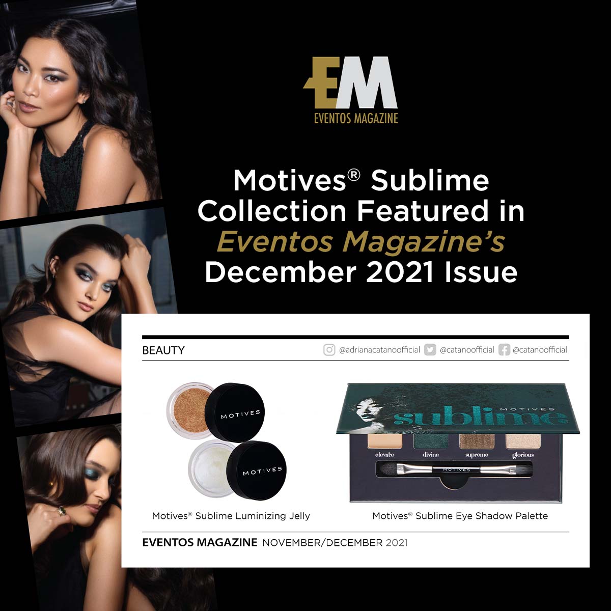 Motives Sublime Collection Featured In Eventos Magazine