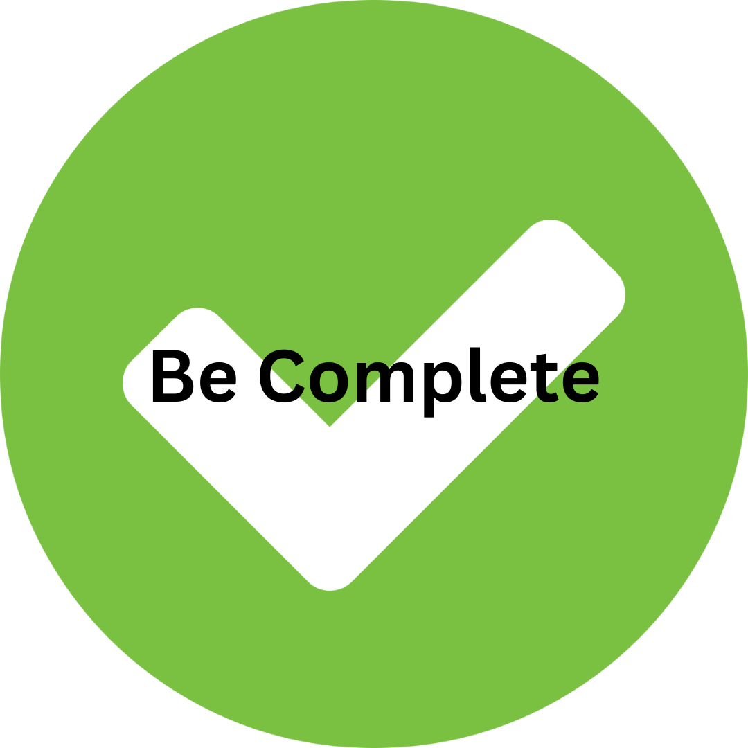 Be Complete