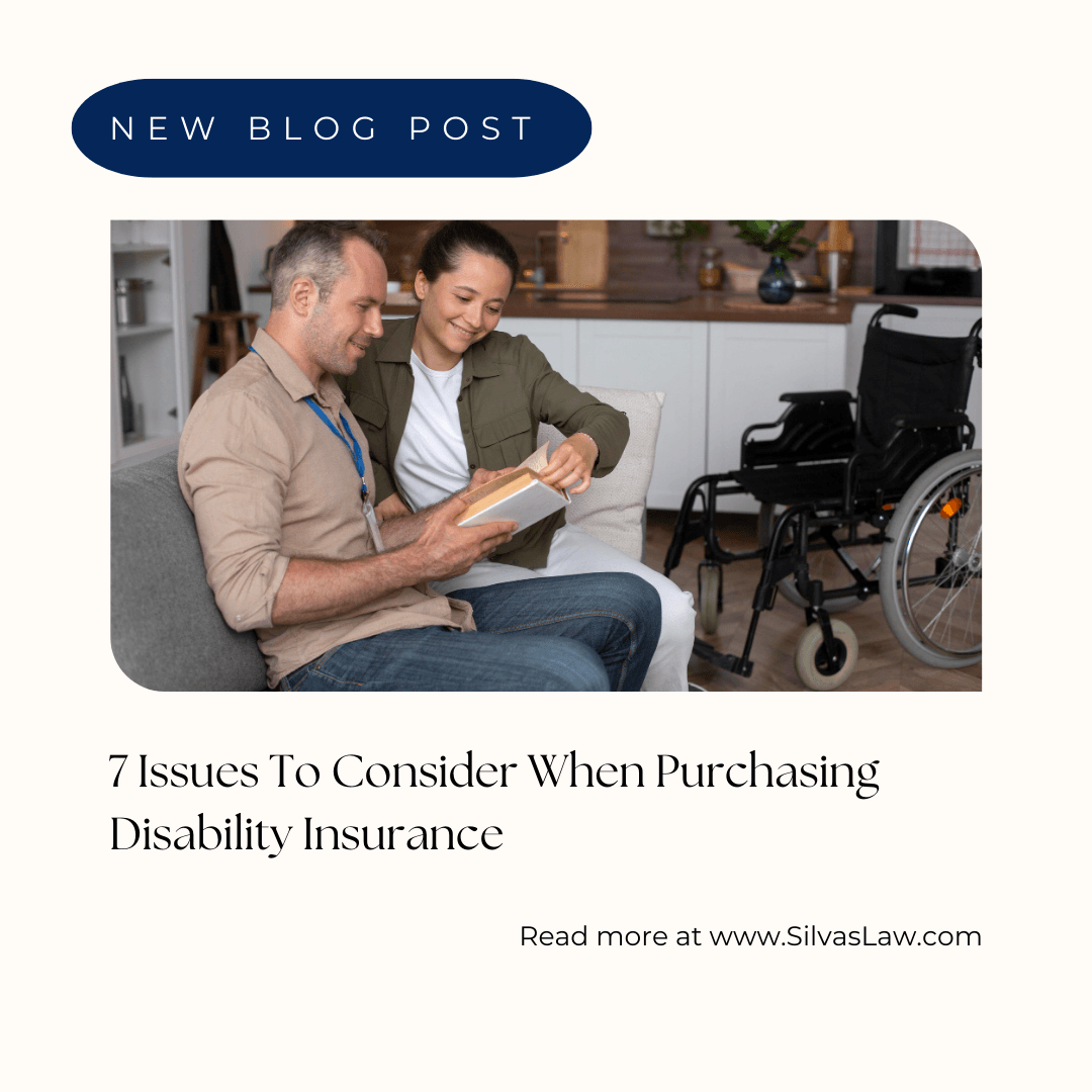 7 Issues to consider when purchasing disability insurance
