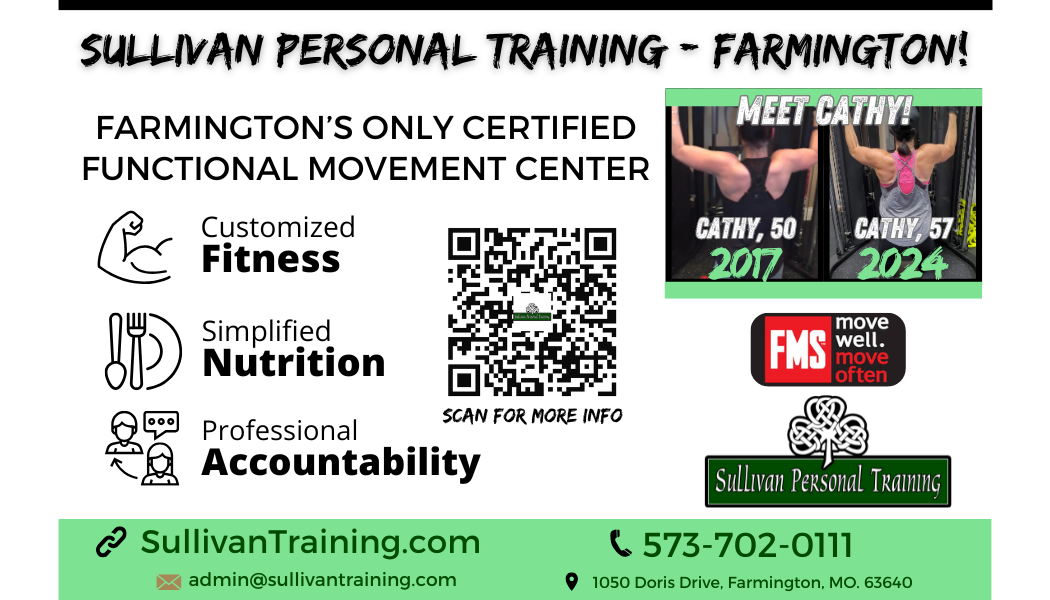 Sullivan Personal Training | Fitness Studio | Farmington, MO | Trainer