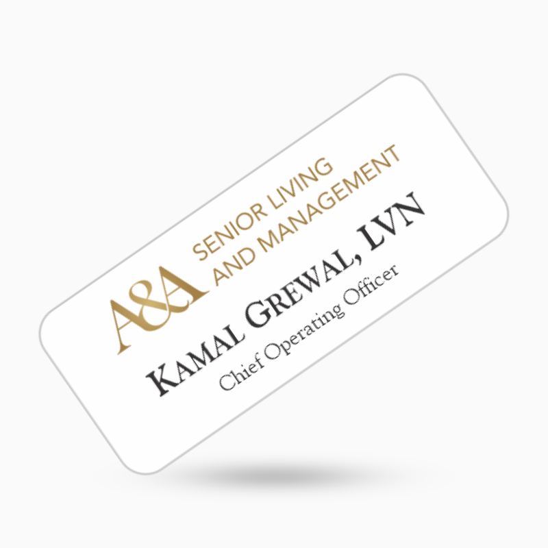 Name Tags For Assisted Living and Nursing Homes | Name Tag Pros