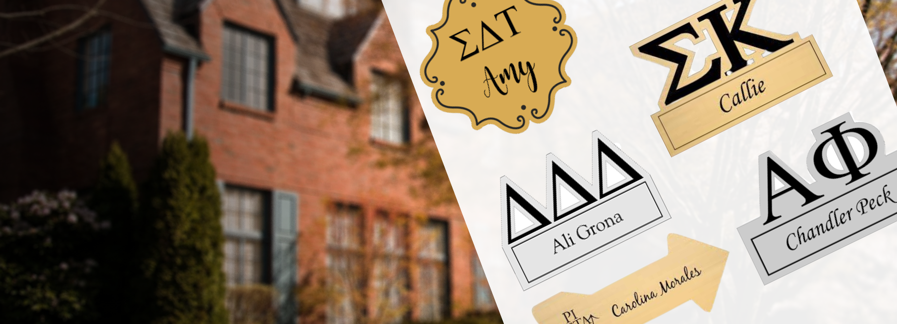 Custom Sorority Name Tags For Chapter Members | Name Tag Pros
