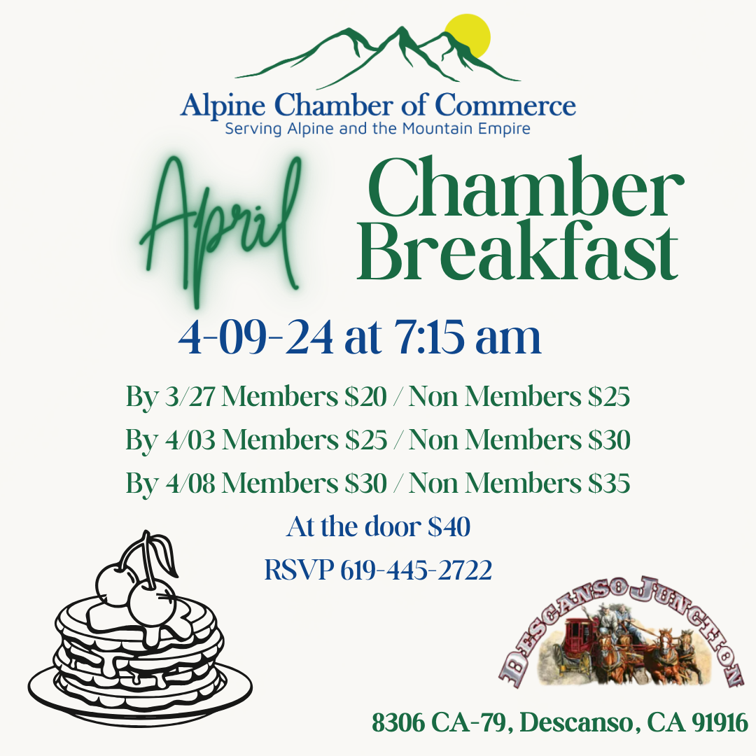Events Calendar | Alpine, CA | Alpine Chamber of Commerce