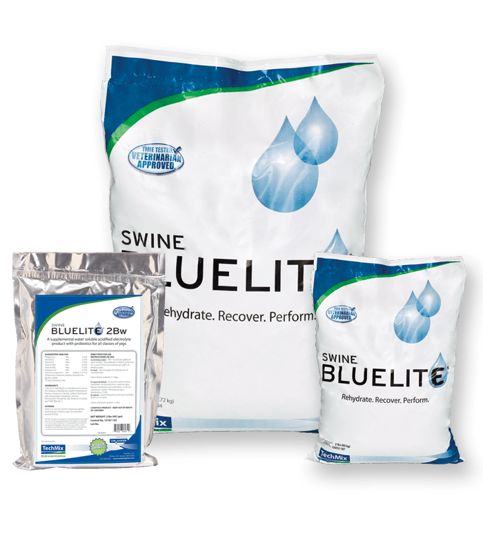 Swine BlueLite® is the original acidified water soluble electrolyte for ...