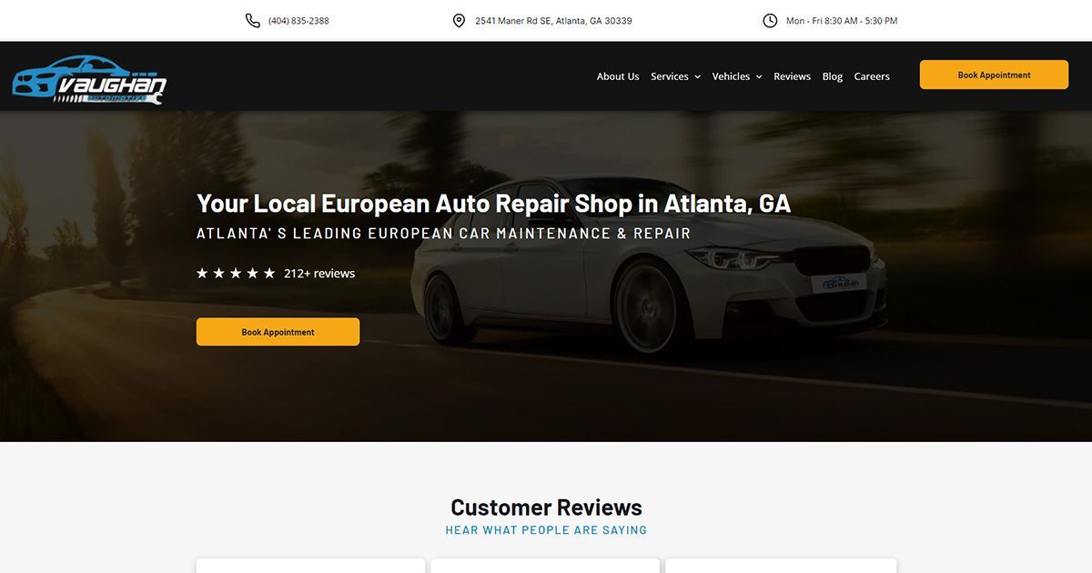 Atlanta European Auto Repair Shop | Vaughan Automotive