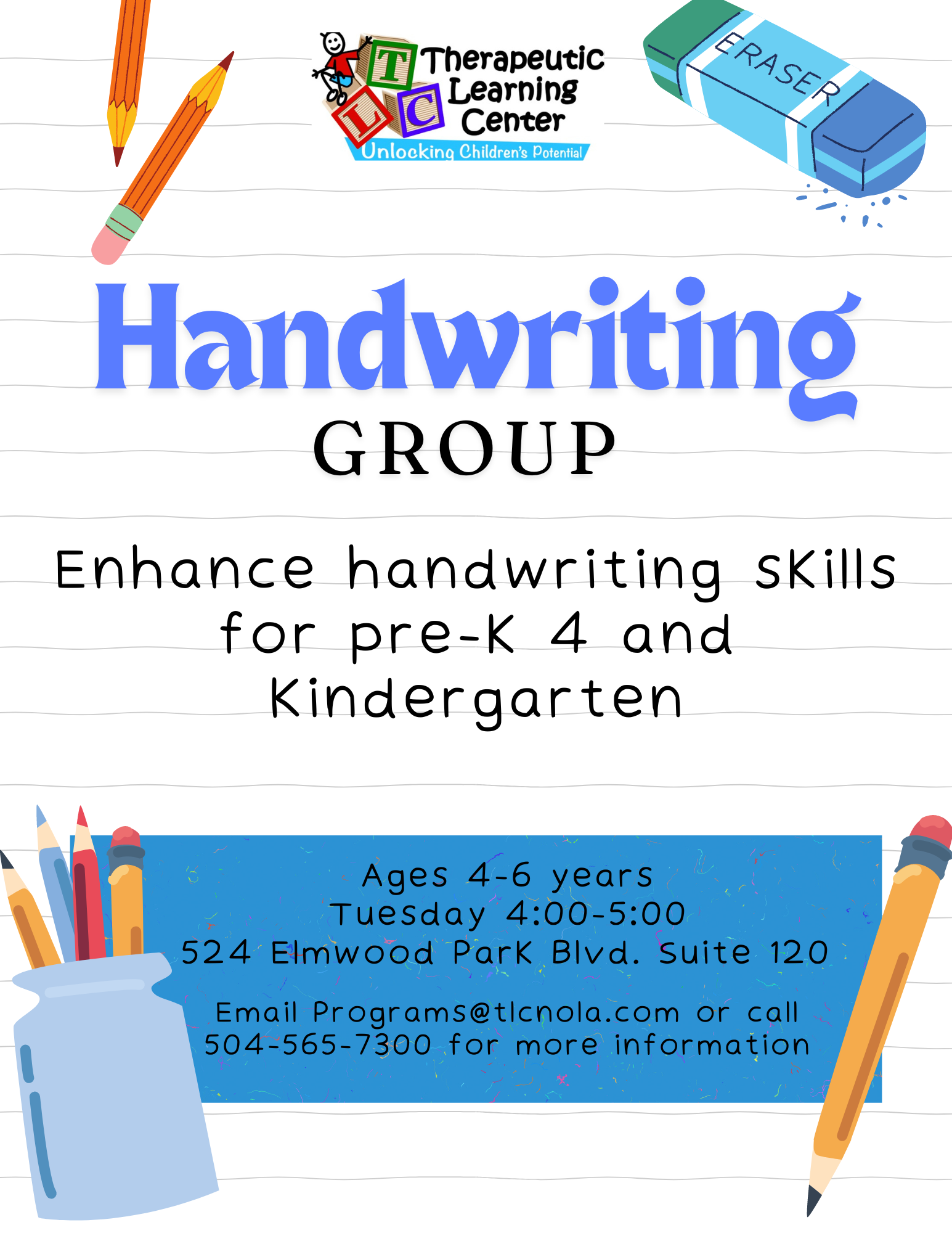 Therapeutic Learning Center - Metairie, LA - Groups/Programs