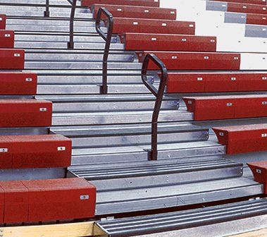 Interkal | Aisle Rail Systems for Telescopic Bleachers