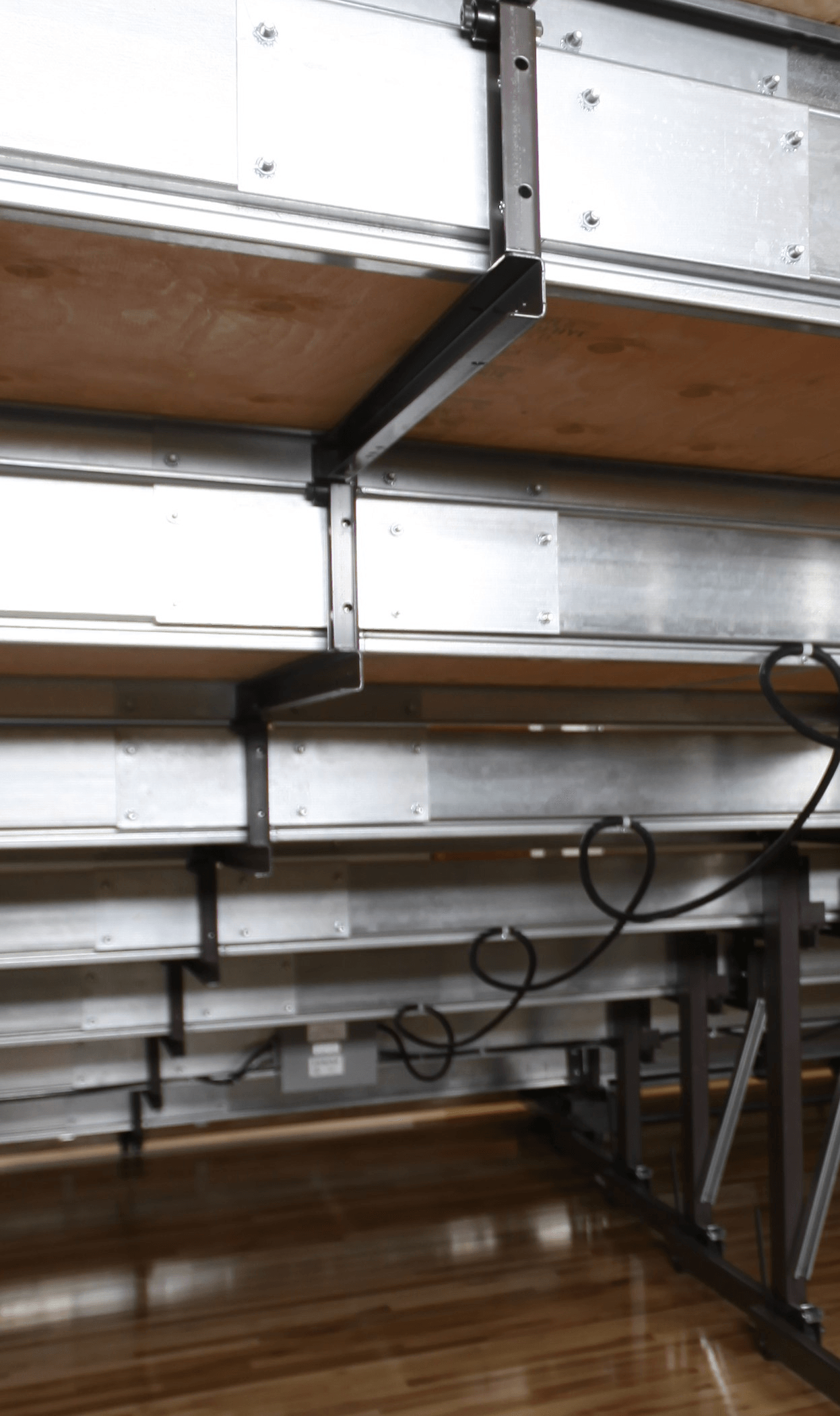 The Strongest Telescopic Bleacher Understructure in the Industry