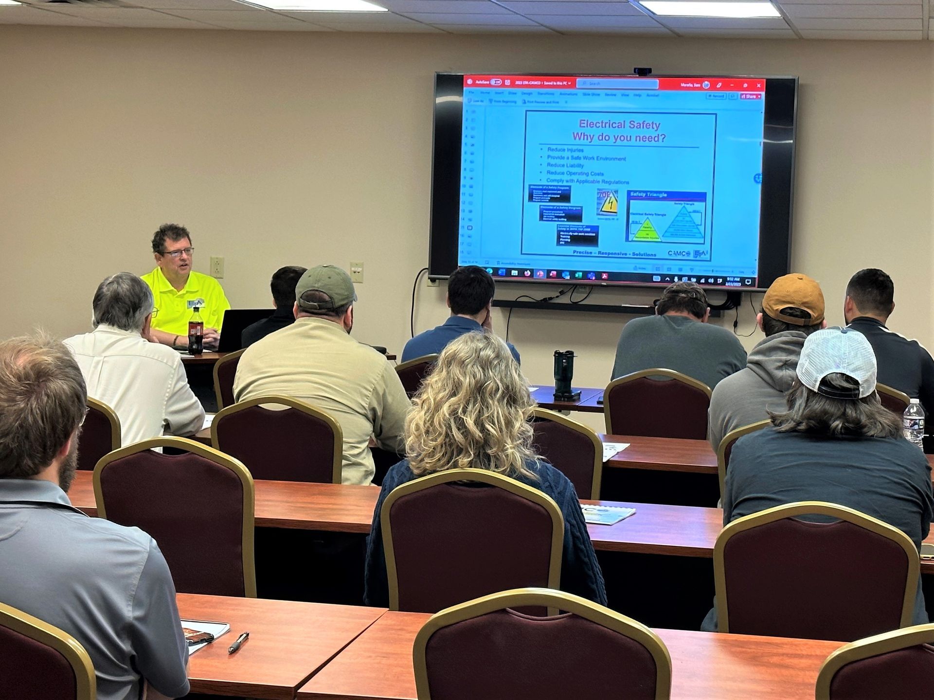 Sam Morello provides electrical safety training
