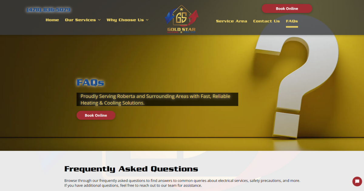 Gold Star Heating & Cooling - FAQs