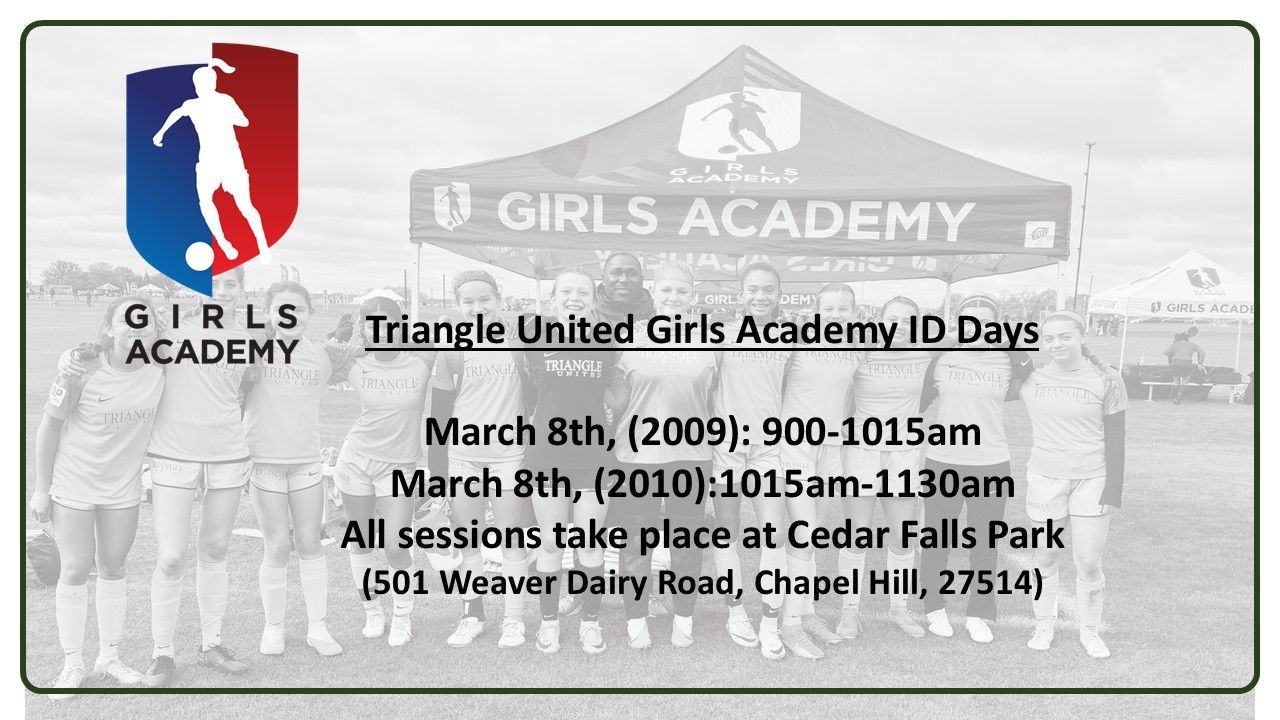 Girls Academy ID Sessions
