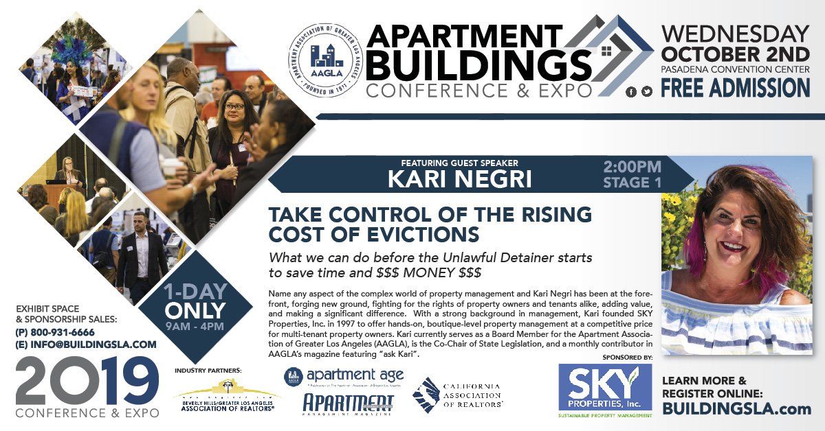 Kari Negri Speaking at Apartment Buildings Expo 2019 -Take Control of ...