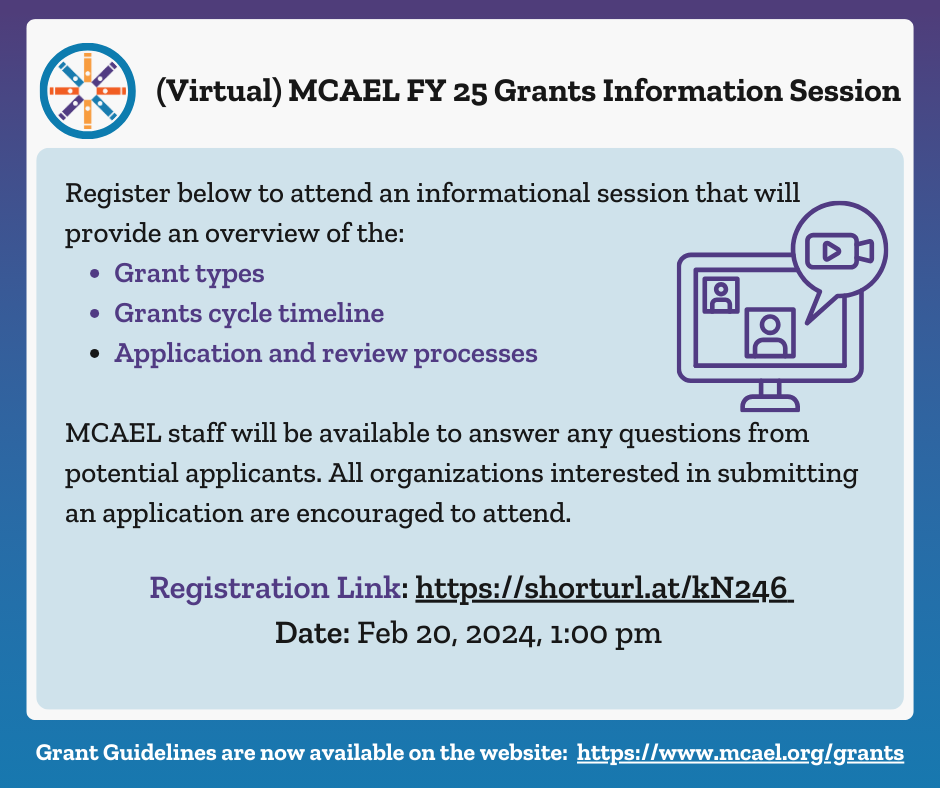 Grants Program Details | MCAEL | Montgomery County Maryland