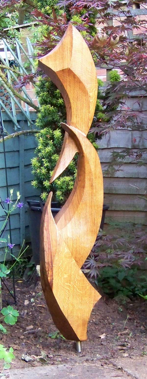 Abstract carvings and tree sculptures, Peter Leadbeater