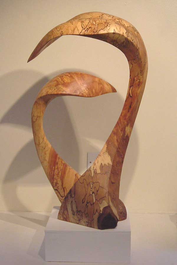 Abstract carvings and tree sculptures, Peter Leadbeater