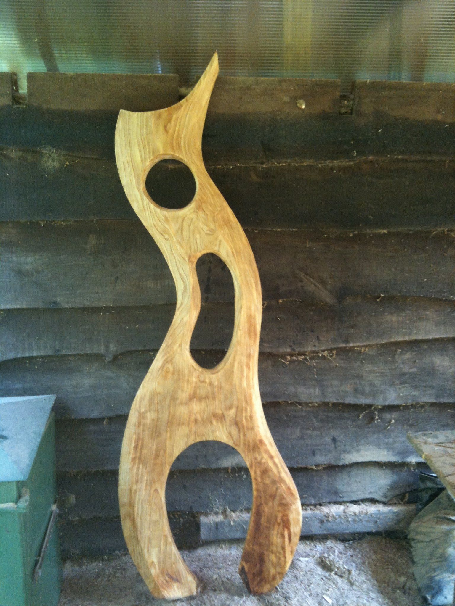 Abstract carvings and tree sculptures, Peter Leadbeater