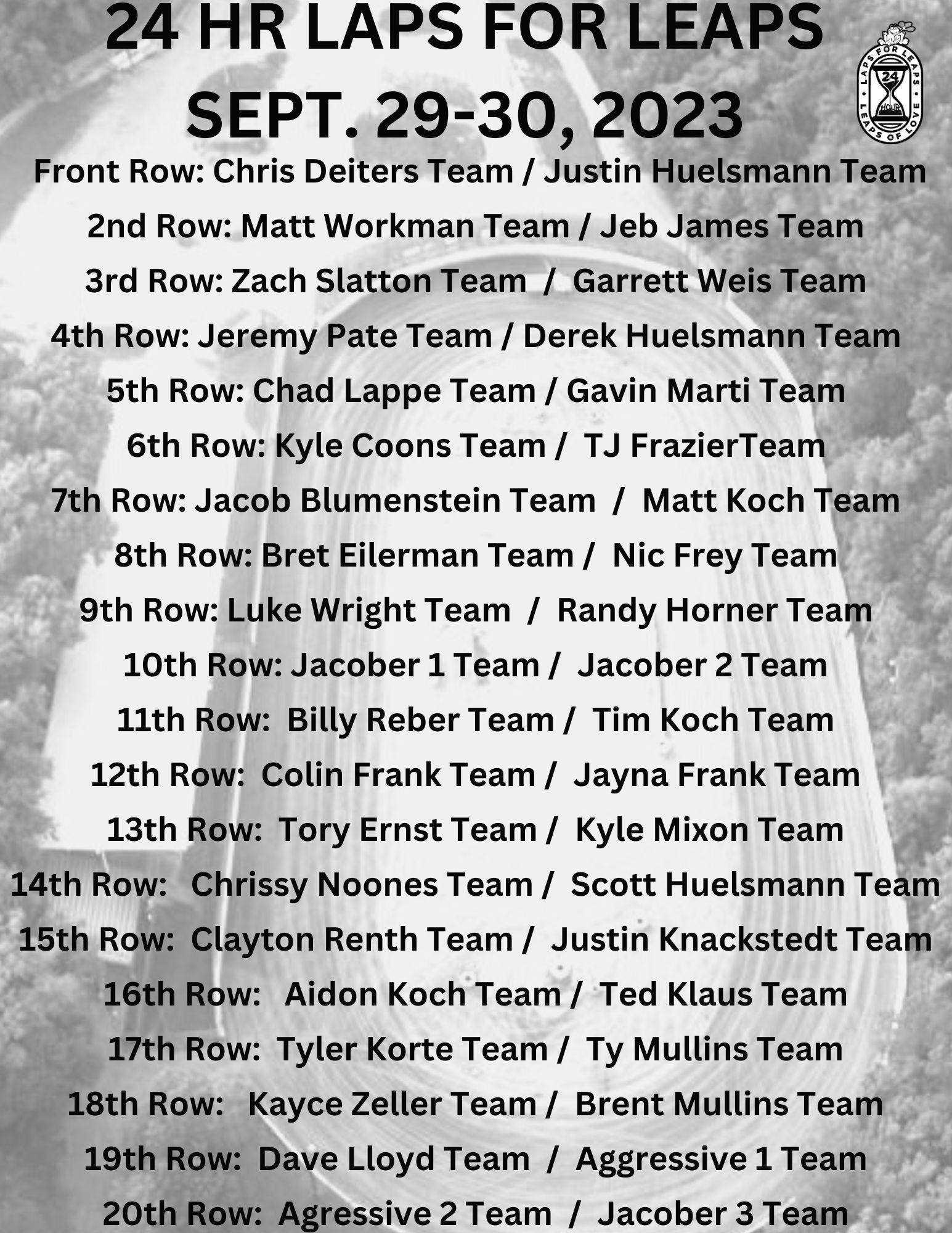 24 Hr. Laps for Leaps