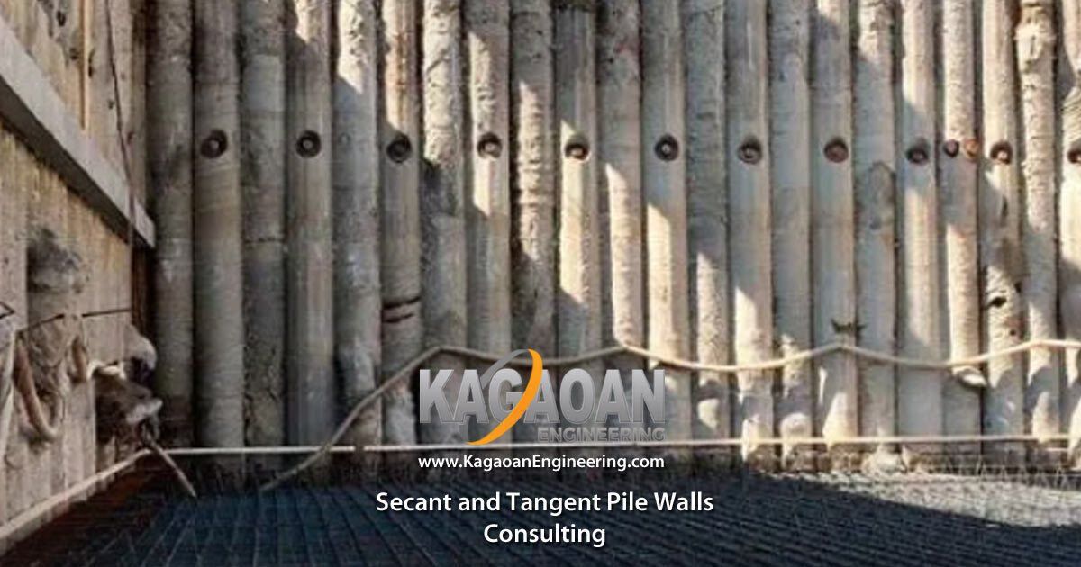 Secant and Tangent Pile Walls Consulting Kagaoan Engineering