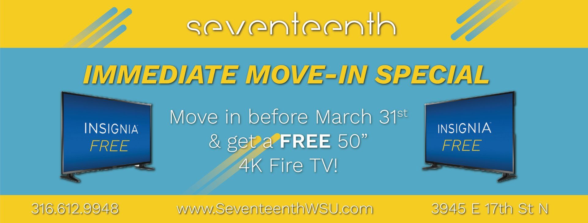 New Move-In Special | FREE 4K TV