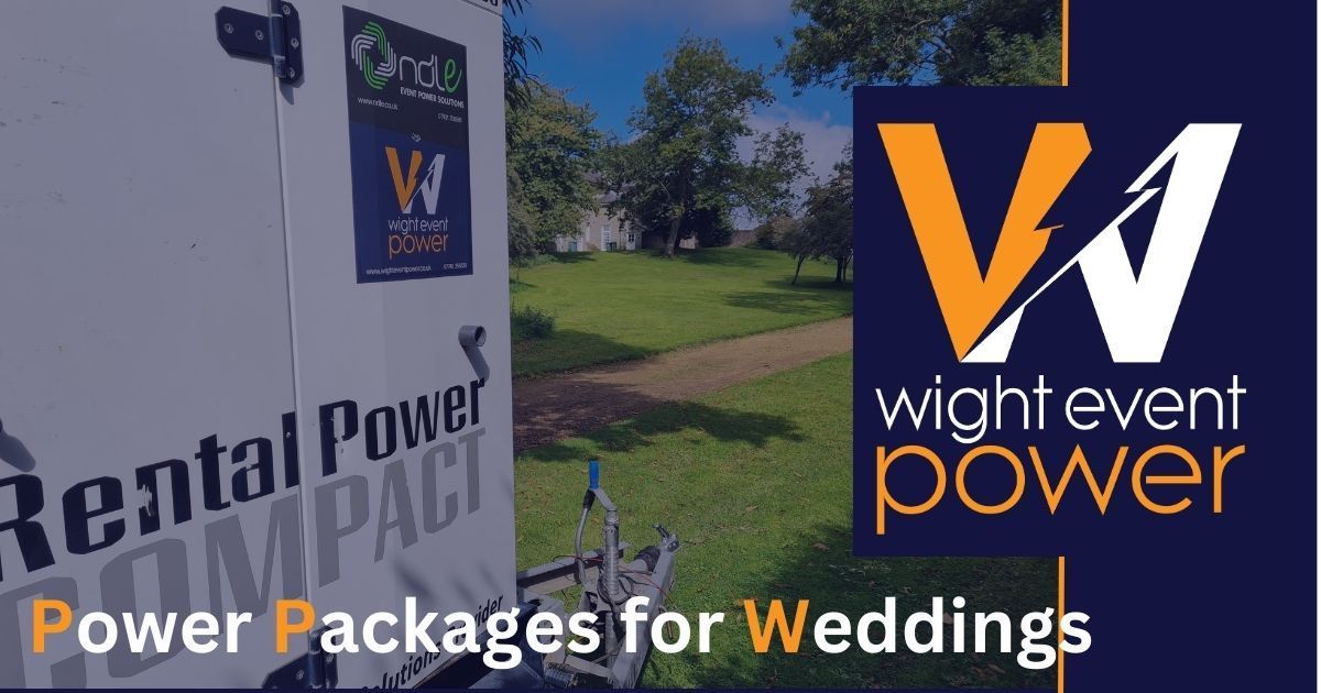 Generators & Power Packages for Weddings | Wight Event Power