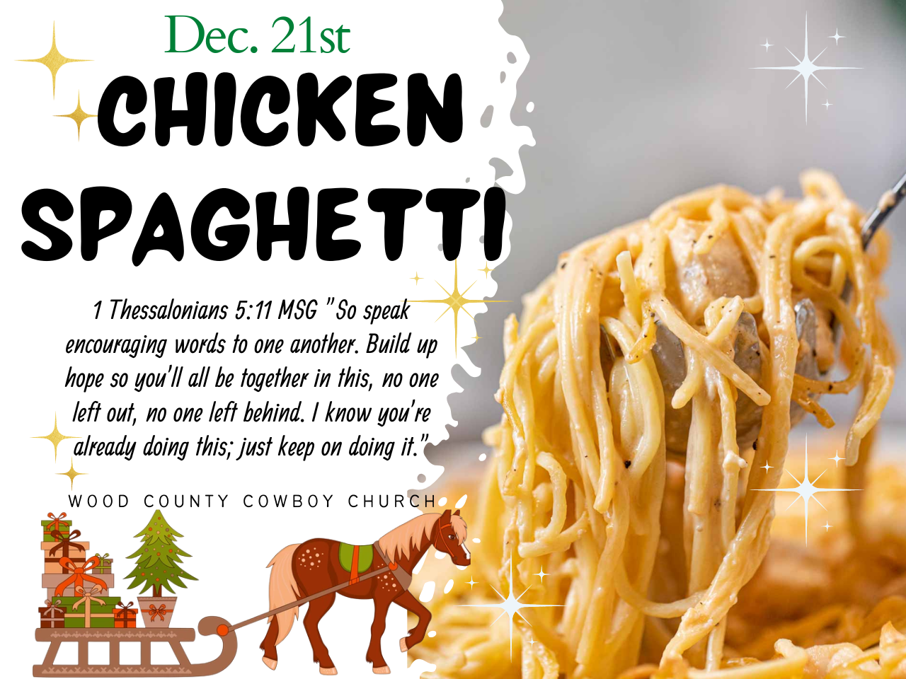 Chicken Spaghetti - 12/21