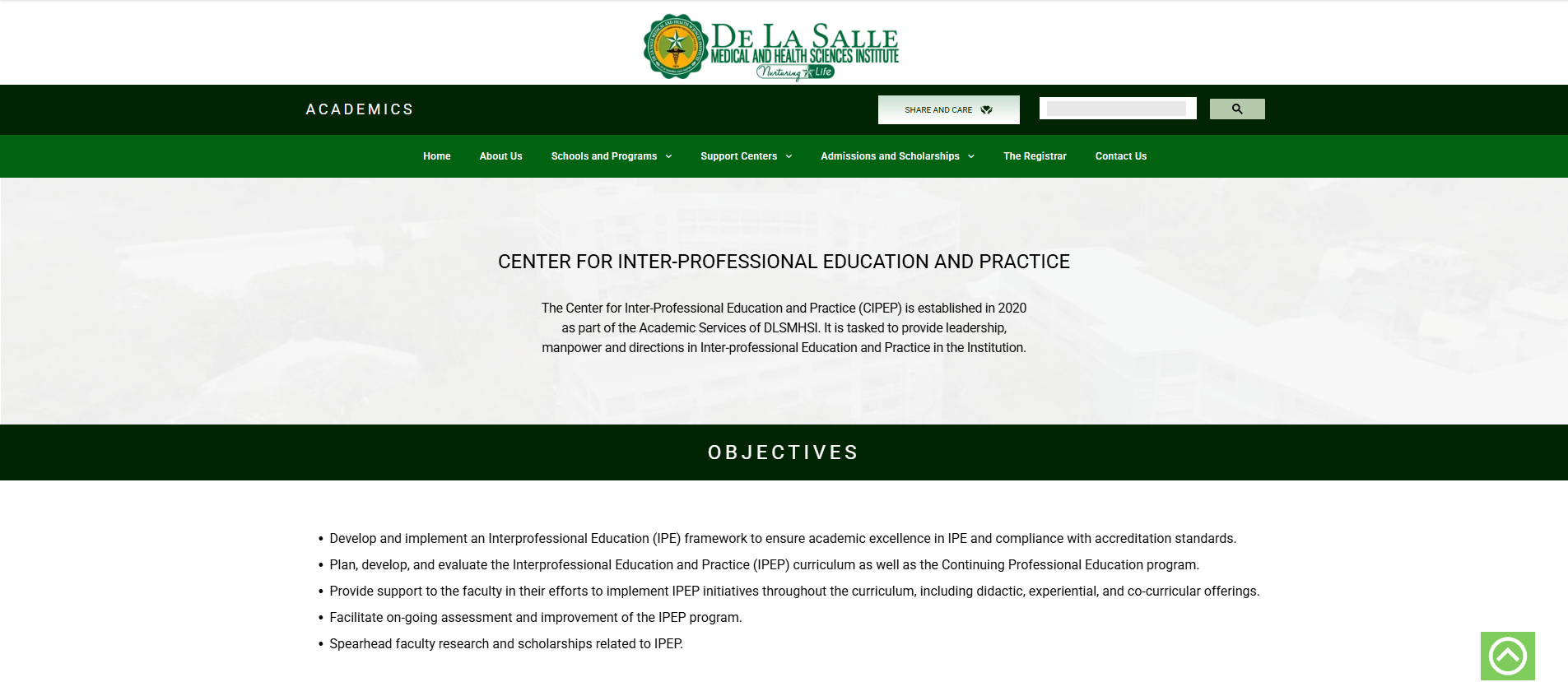 Center for Inter-Professional Education and Practice | Schools and ...