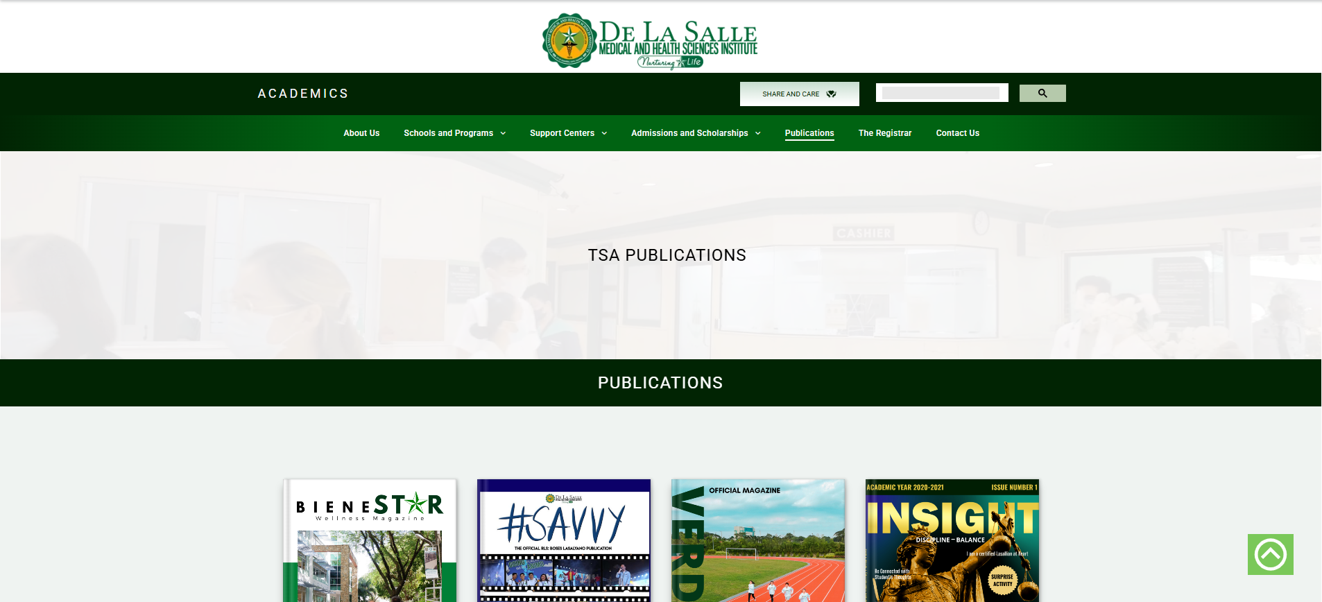 Student Life and Engagement | TSA Publications | DLSMHSI