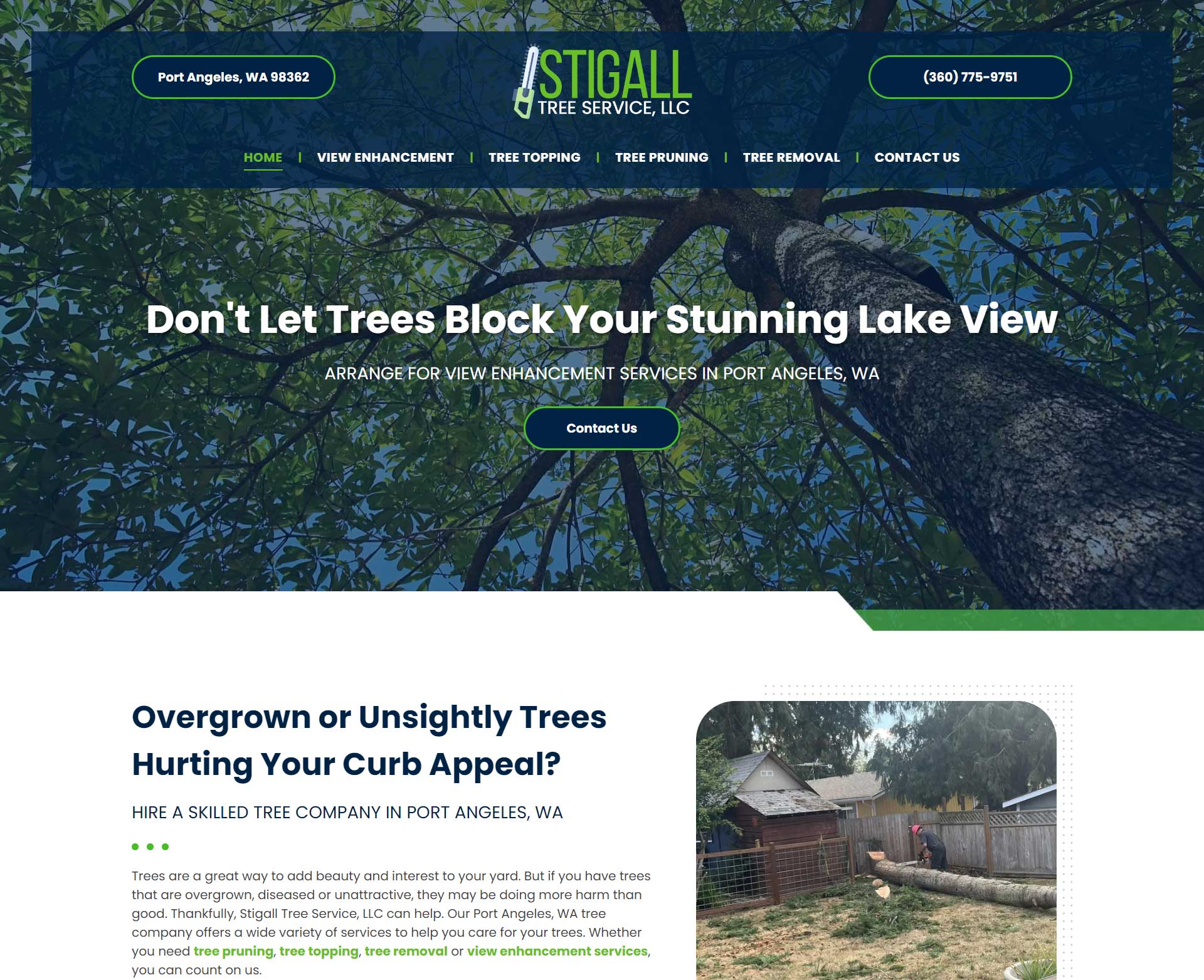Landscape & Tree Portfolio | Engage Website Design