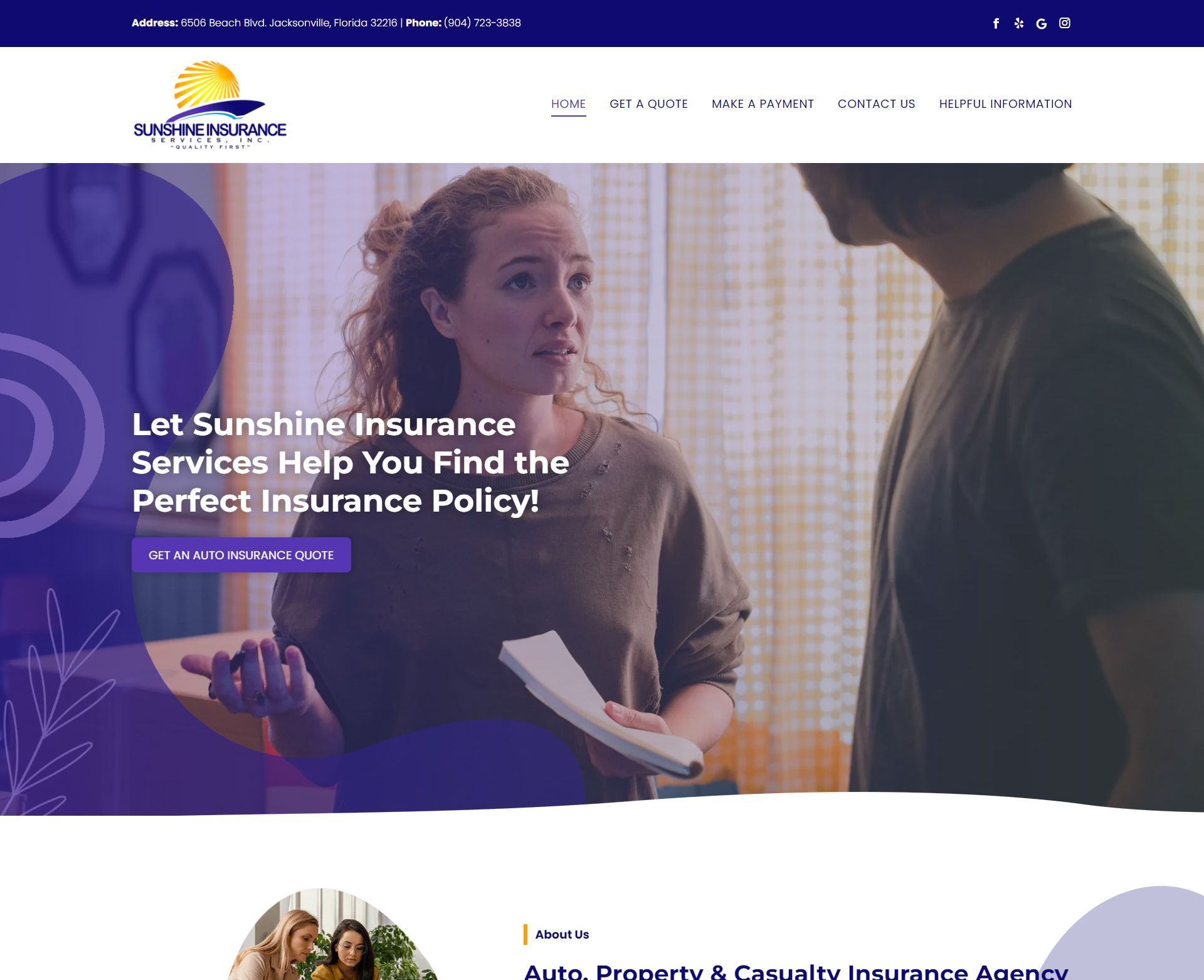 Insurance Portfolio | Engage Website Design