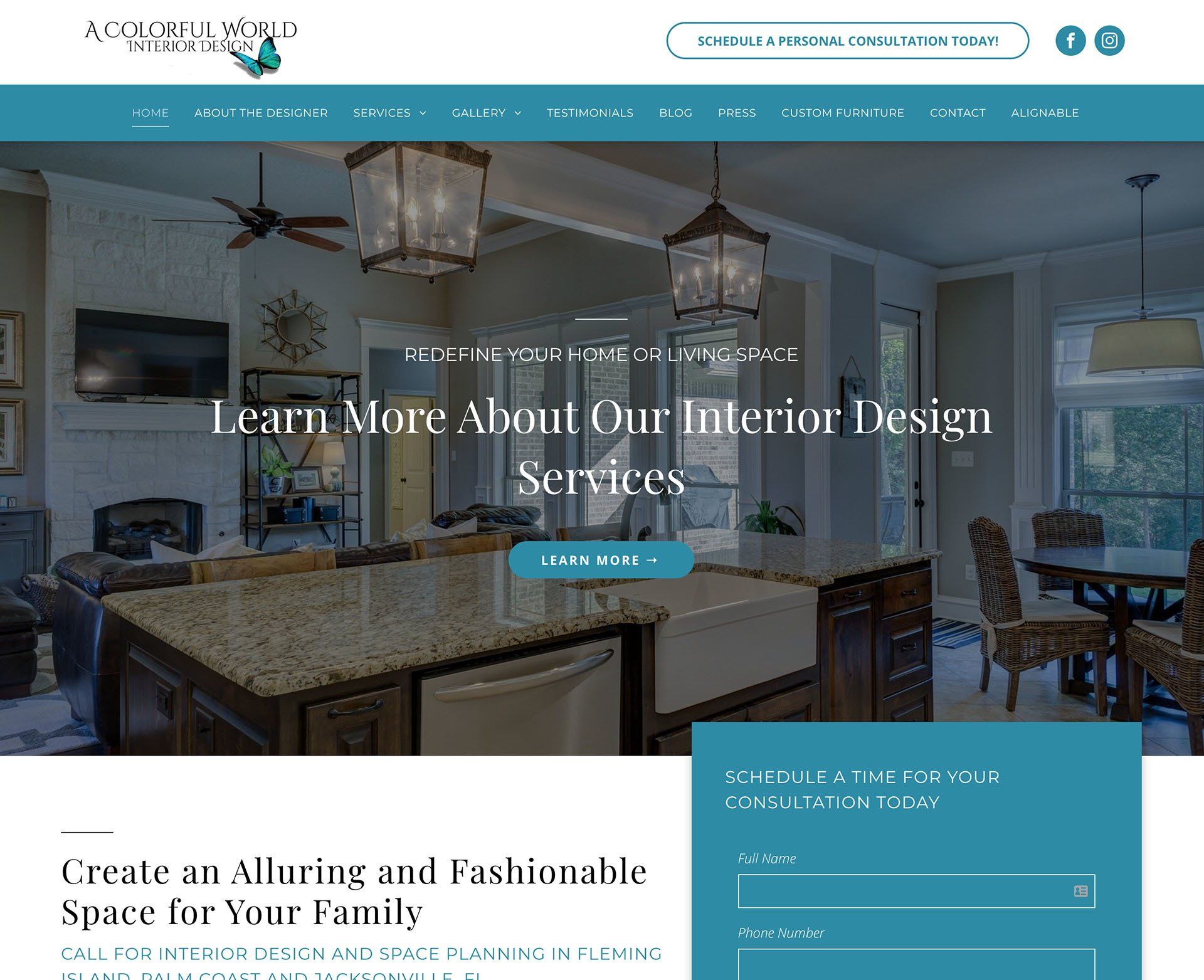 Interior & Architectural Design Portfolio | Engage Website Design