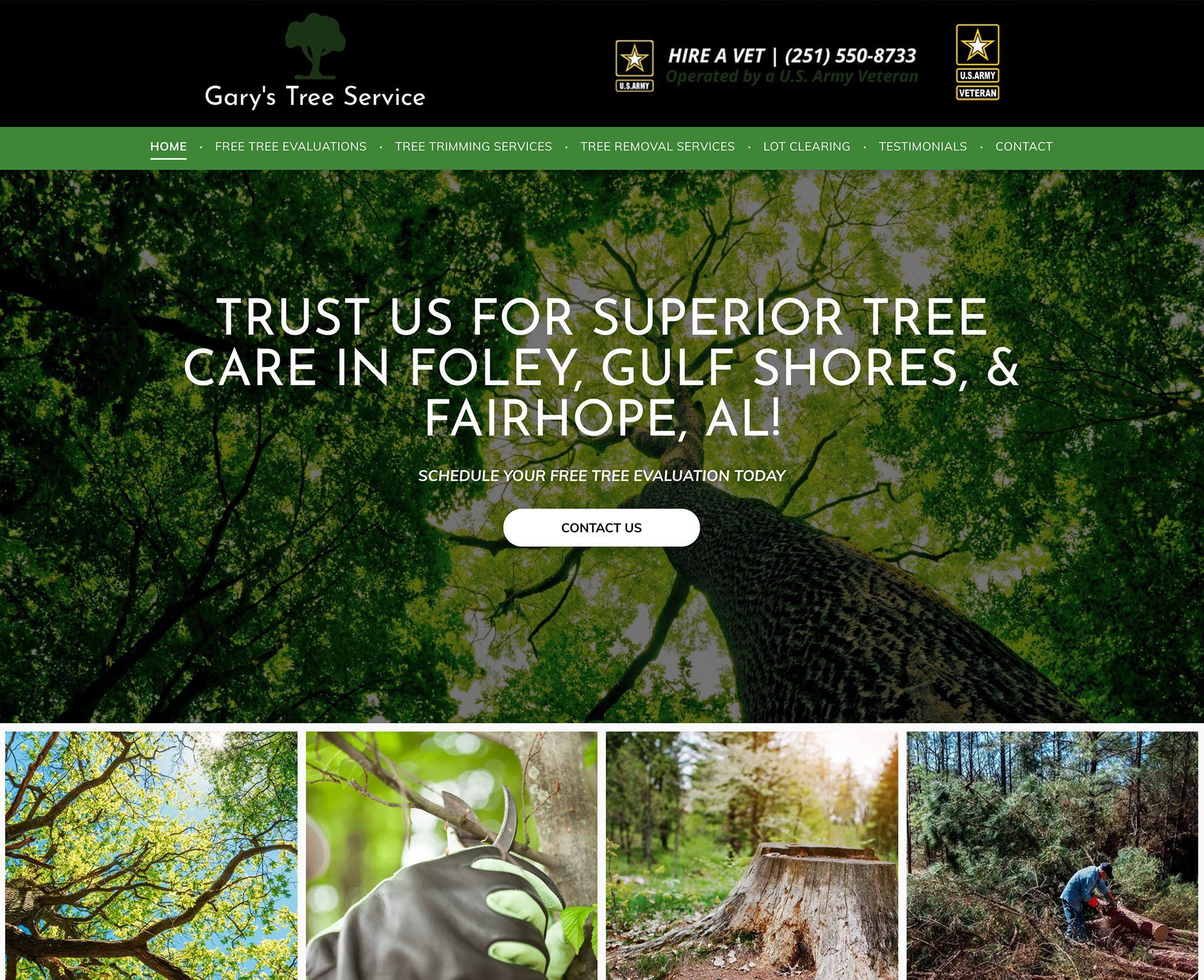Landscape & Tree Portfolio | Engage Website Design