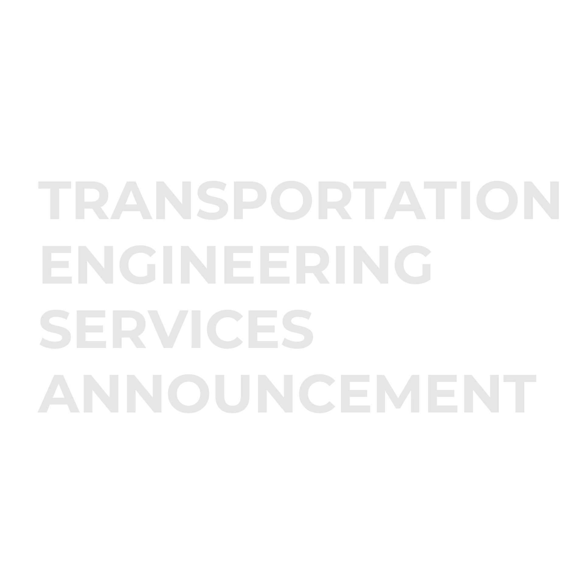 Transportation Engineering Services Announcement