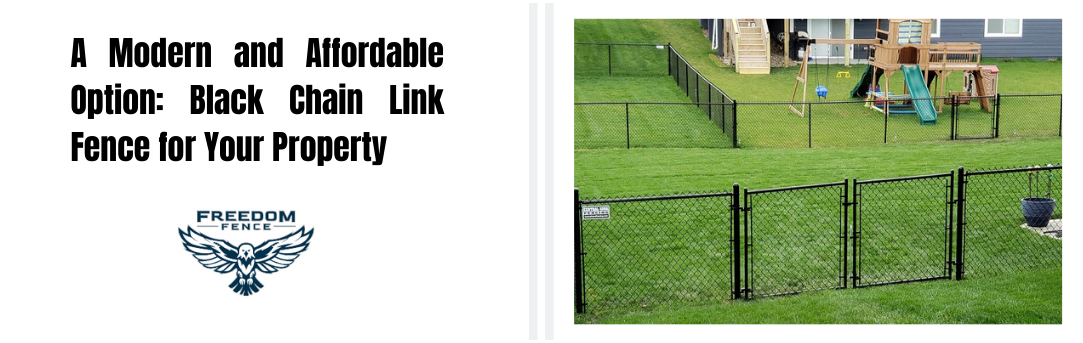 Black Chain Link Fence as a Modern and Affordable Option