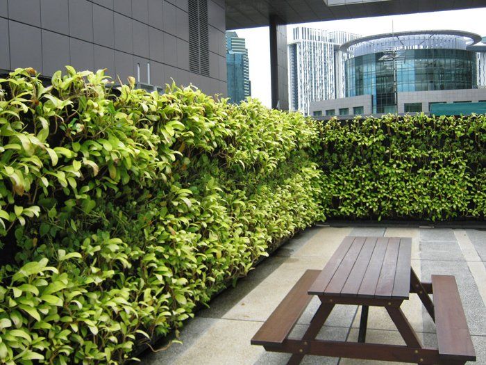 78 Shenton Way South Tower - Proprietary Modular Greenwall Panel System