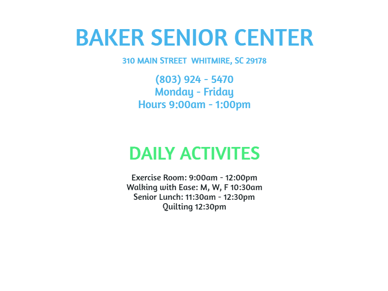 Newberry County Council on Aging